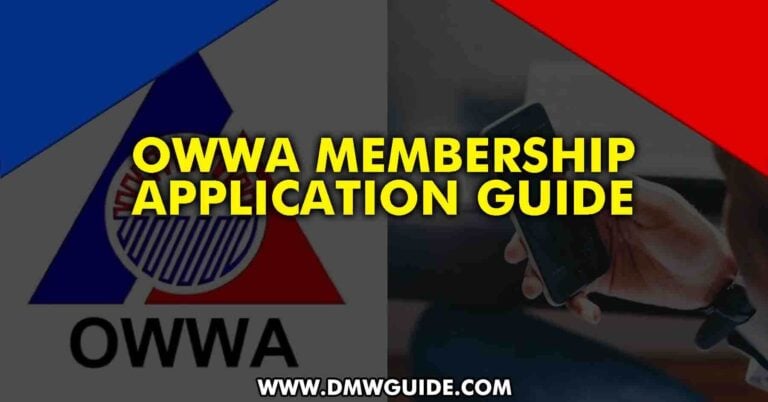 OWWA Membership Registration Guide for OFWs | DMW Guide