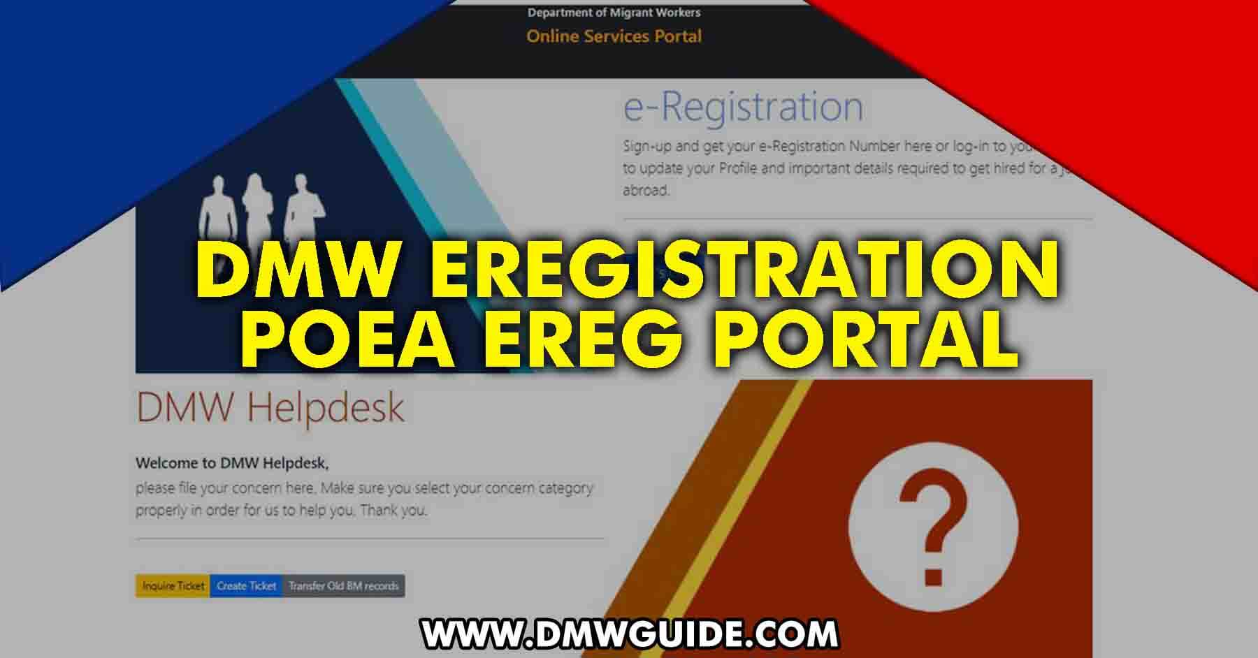 POEA E Registration Portal Login Guide To DMW Online Services 2023 