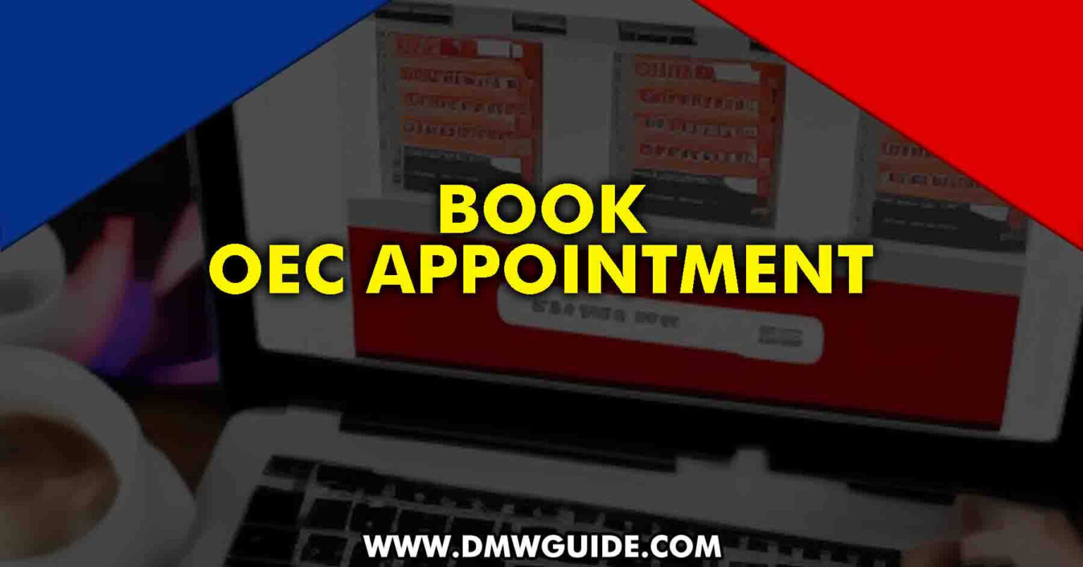 How To Book OEC Appointment Online BM Online Processing DMW Guide