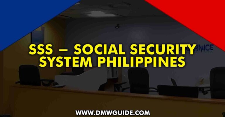 Social Security System (SSS) Philippines | DMW Guide